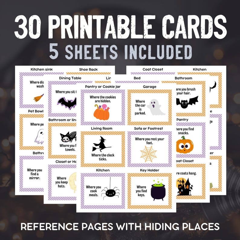 Halloween Scavenger Hunt | Indoor Game, Kids & Teens (PDF) - Etsy