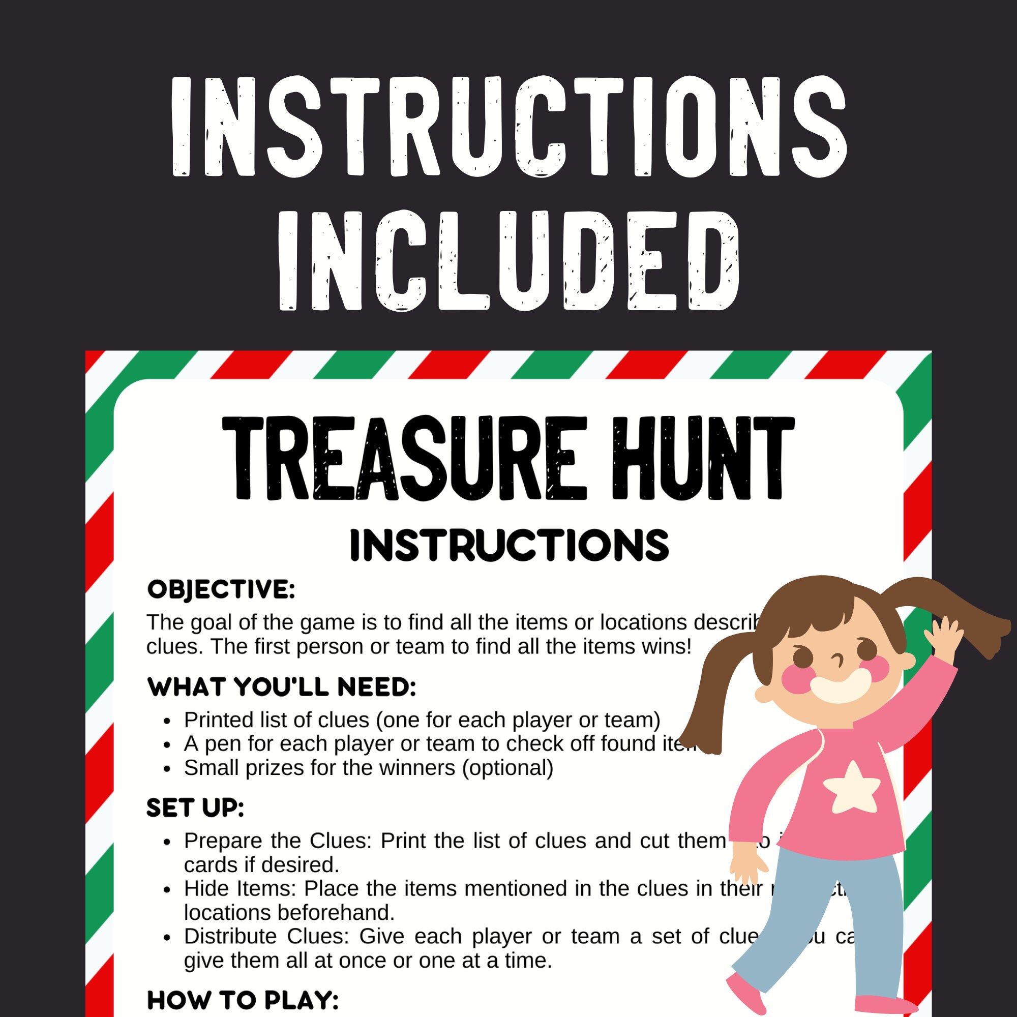 Indoor & Outdoor Treasure Hunt | Outdoor Scavenger | Teen Treasure Hunt ...