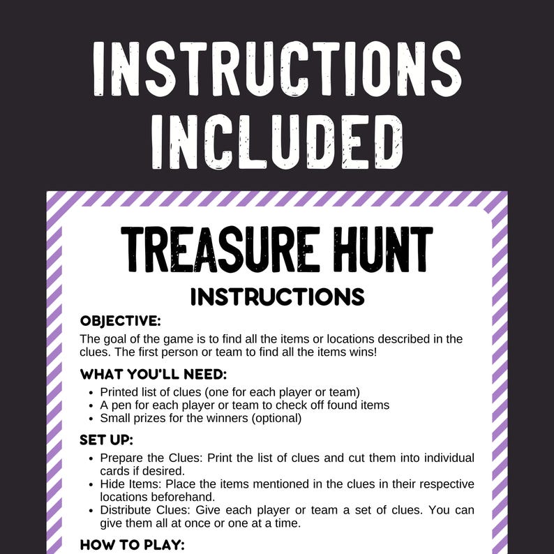 Halloween Scavenger Hunt | Indoor Game, Kids & Teens (PDF) - Etsy