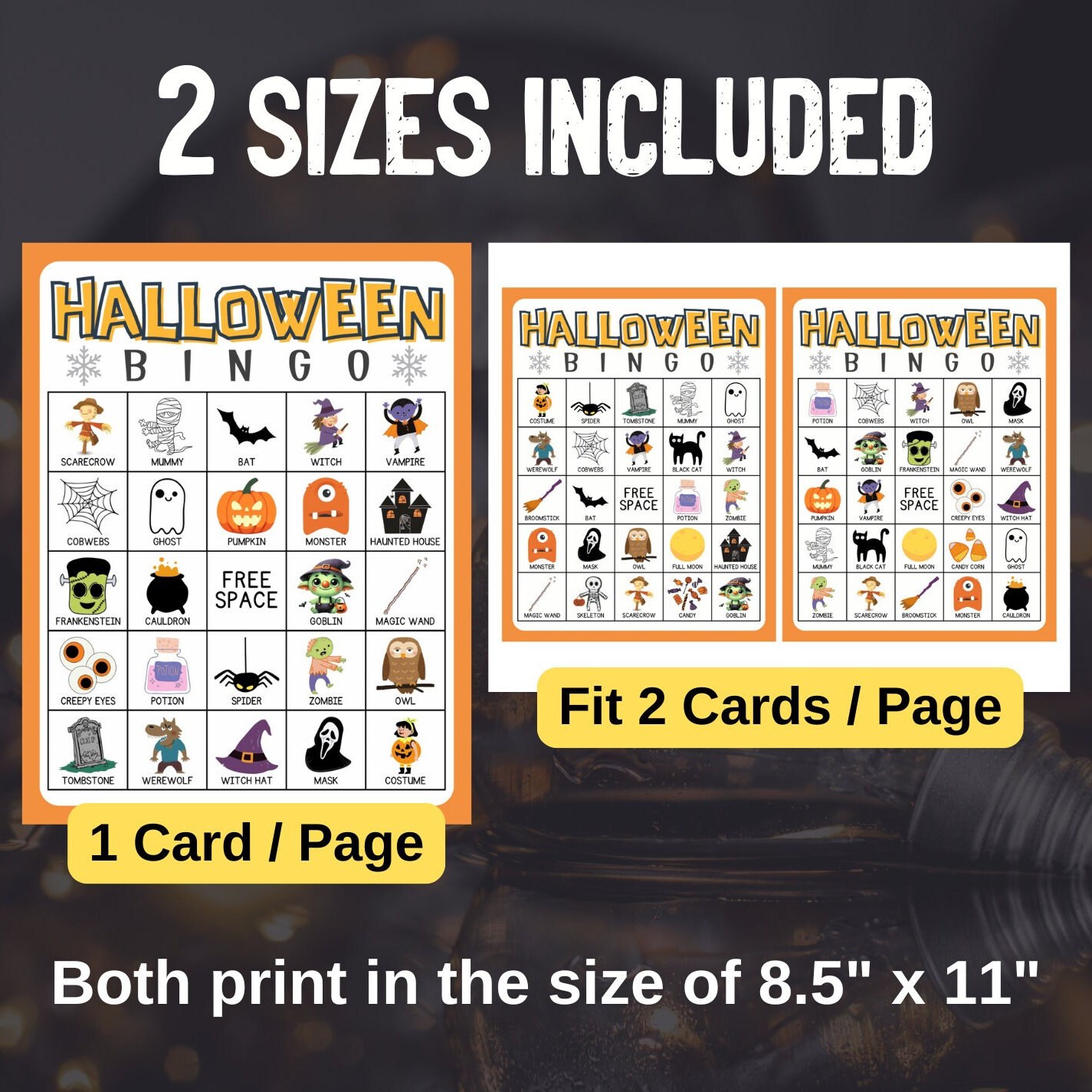 Halloween Bingo | Family Friendly Kids Halloween Bingo Game | Cute ...