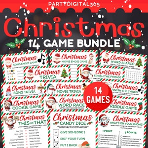 Christmas Game Bundle | Christmas Family Friendly Games | Christmas ...