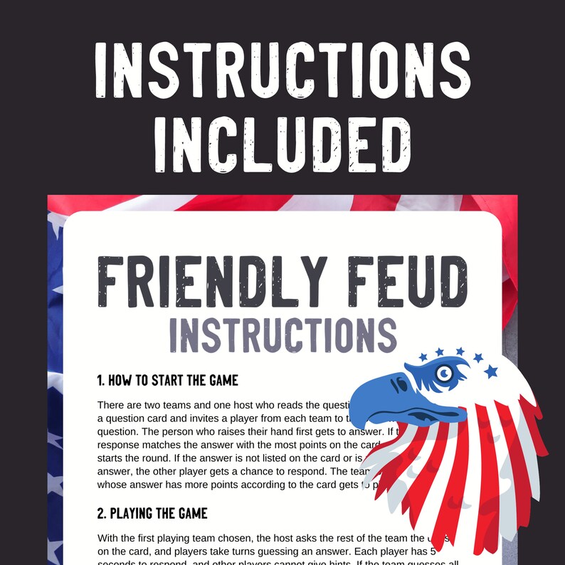 4th of July Feud Game | Funny July 4th Party Game | July 4th Family ...