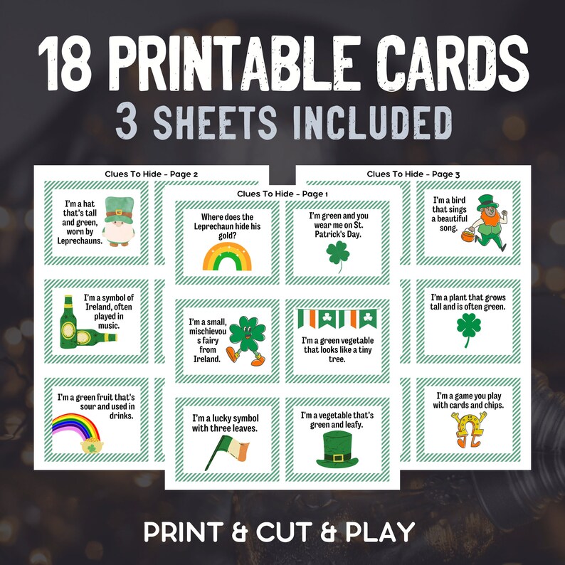 Leprechaun Scavenger Hunt Printable | Leprechaun Treasure Hunt Clues ...