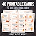 Thanksgiving Charades & Pictionary Game Cards | Thanksgiving Charades ...