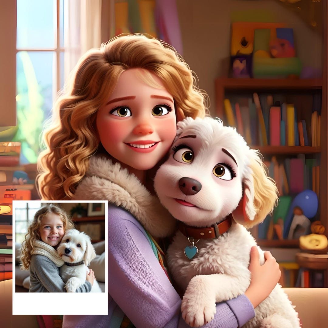 Custom Cartoon Portrait, Personalized Family Cartoon Picture, Cartoon ...