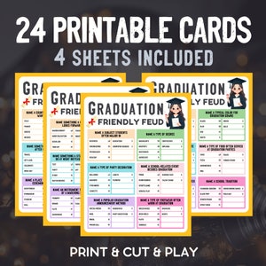 Graduation Friendly Feud Game: Printable Party Trivia (PDF) - Etsy