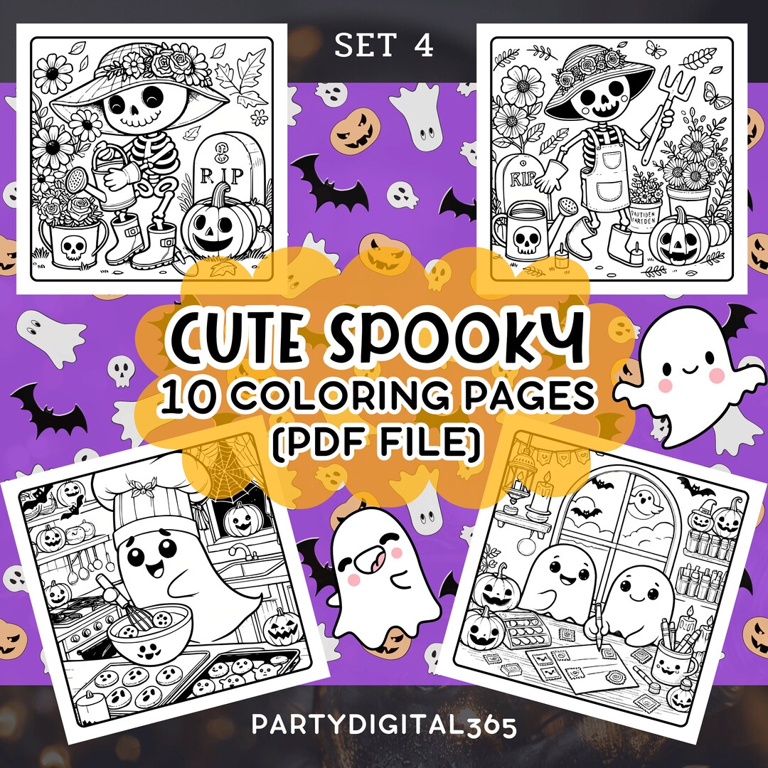 Cute Spooky Cozy Coloring Pages Comfy Hygge Coloring Pages Comfy Spooky ...