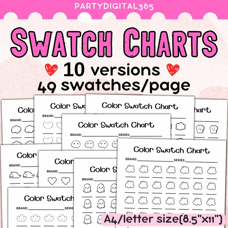 Testing Color Swatch Page | Printable Swatch Marker | Swatch Template ...