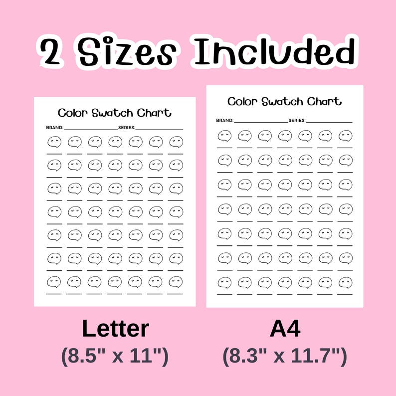 Testing Color Swatch Page | Printable Swatch Marker | Swatch Template ...