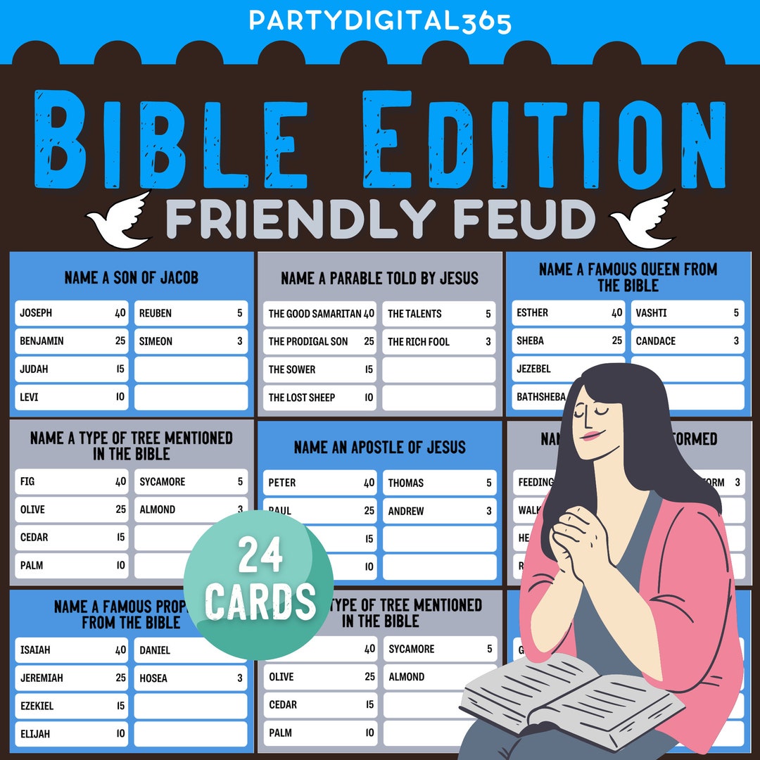 Bible Family Feud Game | Church Party Games | Bible Party Games ...