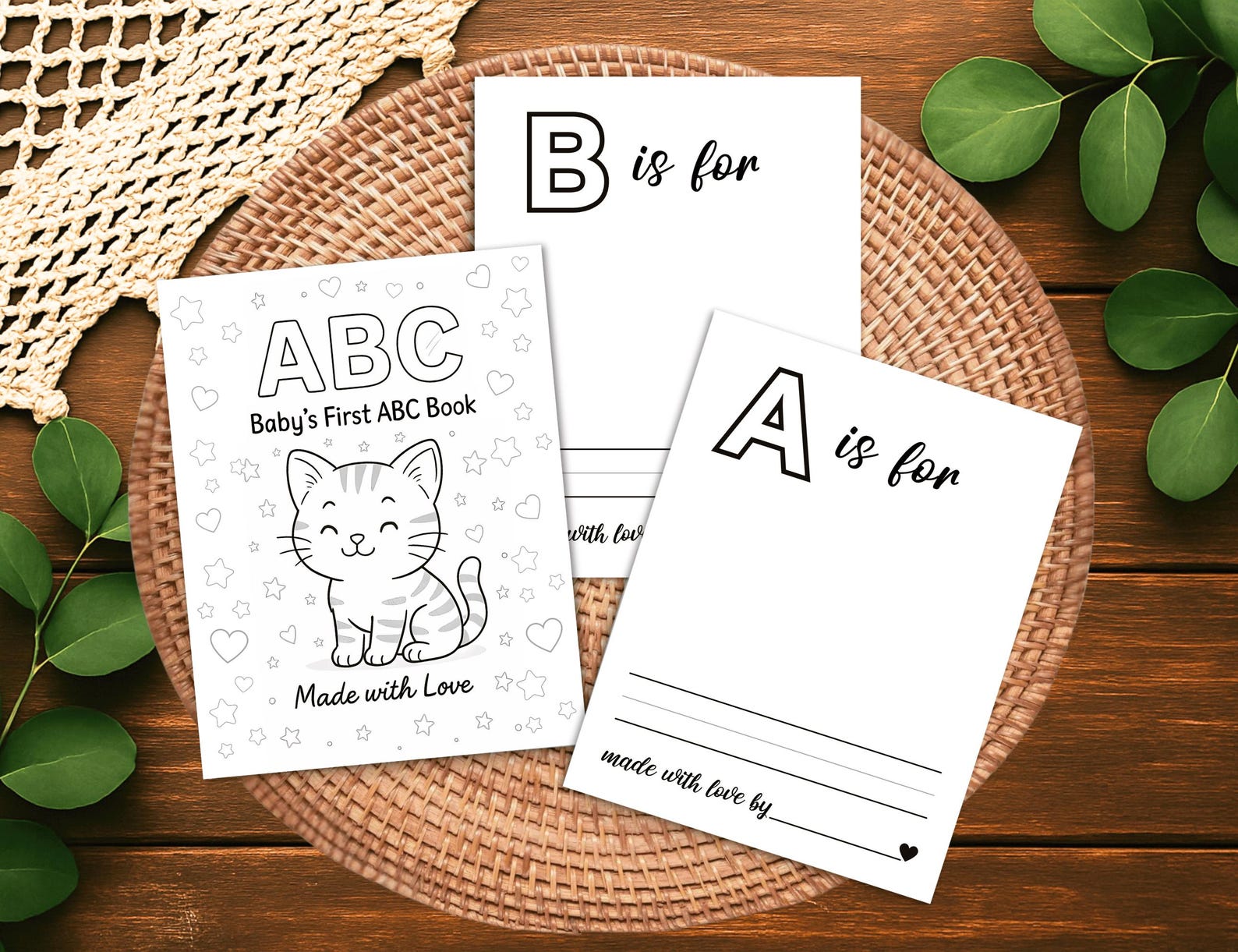 Baby’s First ABC Coloring Book | ABC Book Baby Shower Coloring | Baby ...