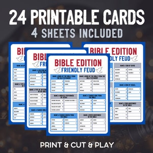 Bible Family Feud Game: Church Party (printable PDF) - Etsy