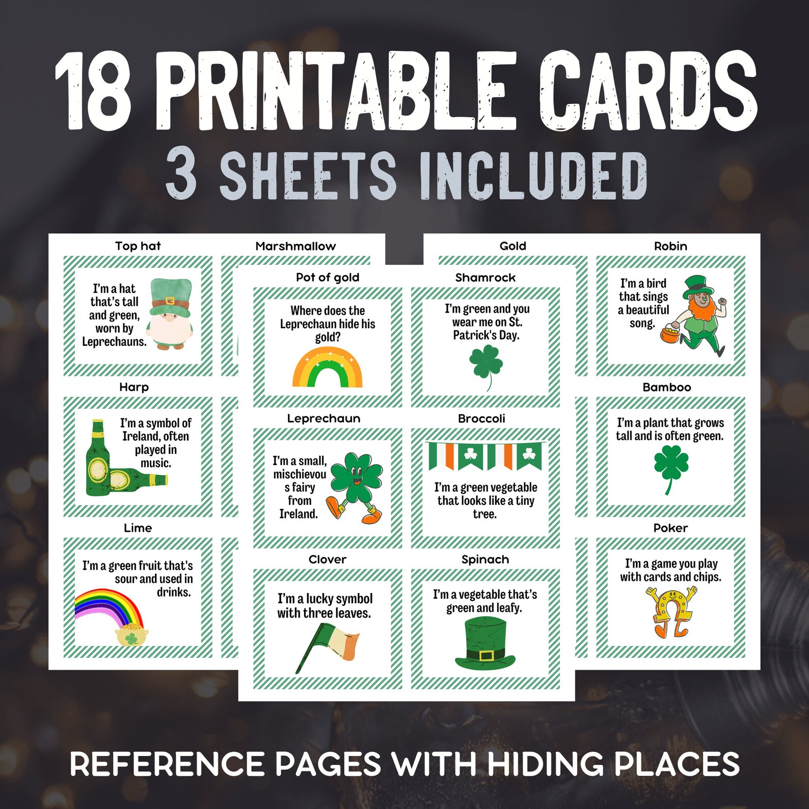 Leprechaun Scavenger Hunt Printable | Leprechaun Treasure Hunt Clues ...