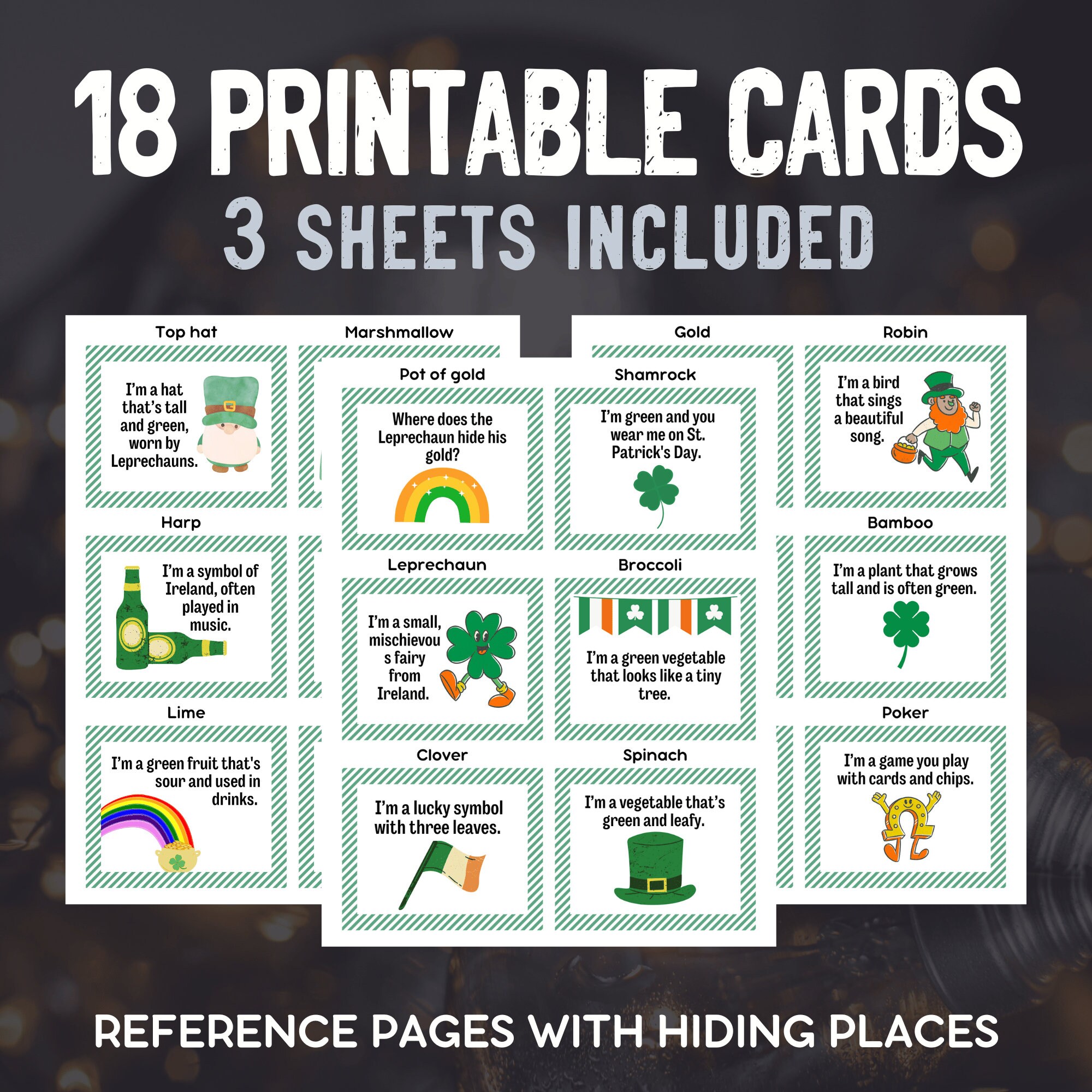 Leprechaun Scavenger Hunt Printable | Leprechaun Treasure Hunt Clues ...