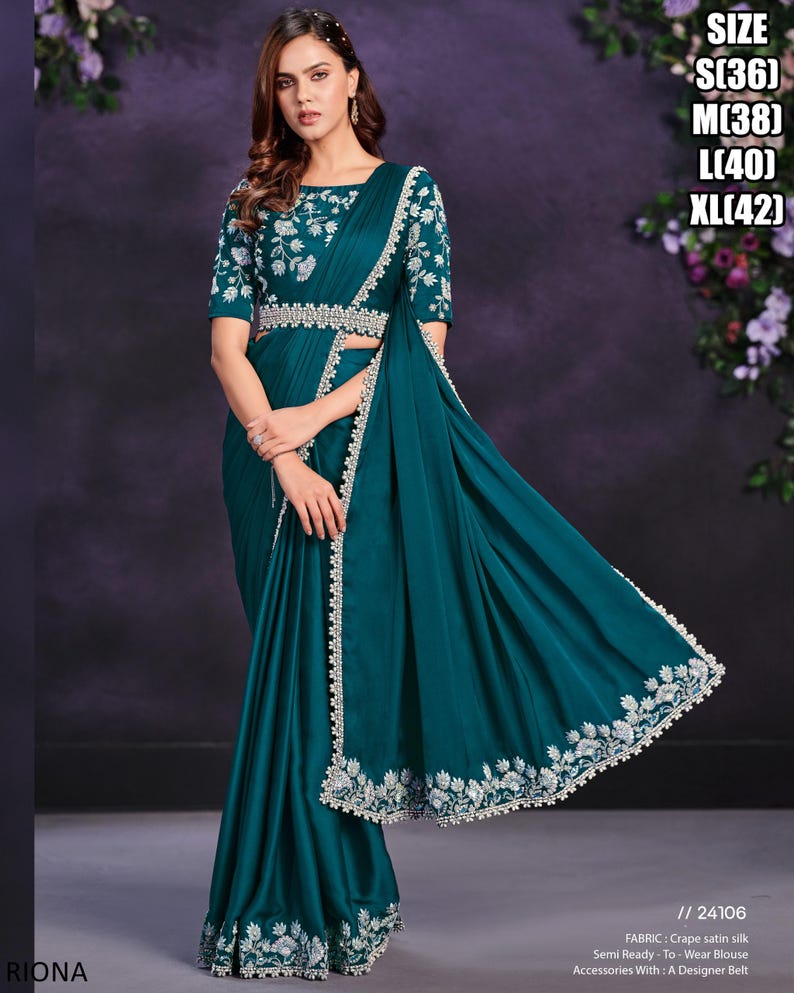 Party Wear Saree Collection for Women Fancy Bollywood Style Ready to ...