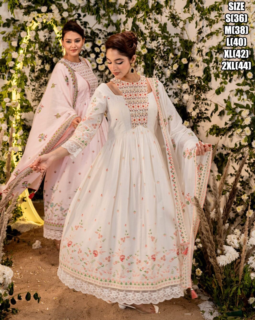 The Kurti Flaunts Its Flairs Through the Waist Down to Ankles and ...