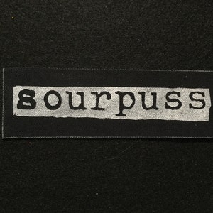 Sourpuss Handmade, Hand-painted Patch more Info in Description - Etsy