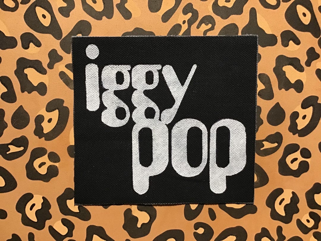 Iggy Pop Handmade, Hand-painted Patch more Info in Description - Etsy