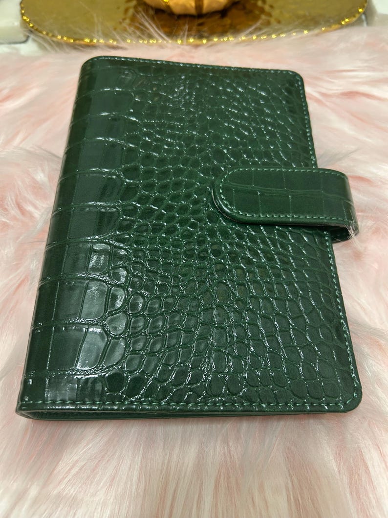 A6 Croc Cash Envelope Binder - Etsy