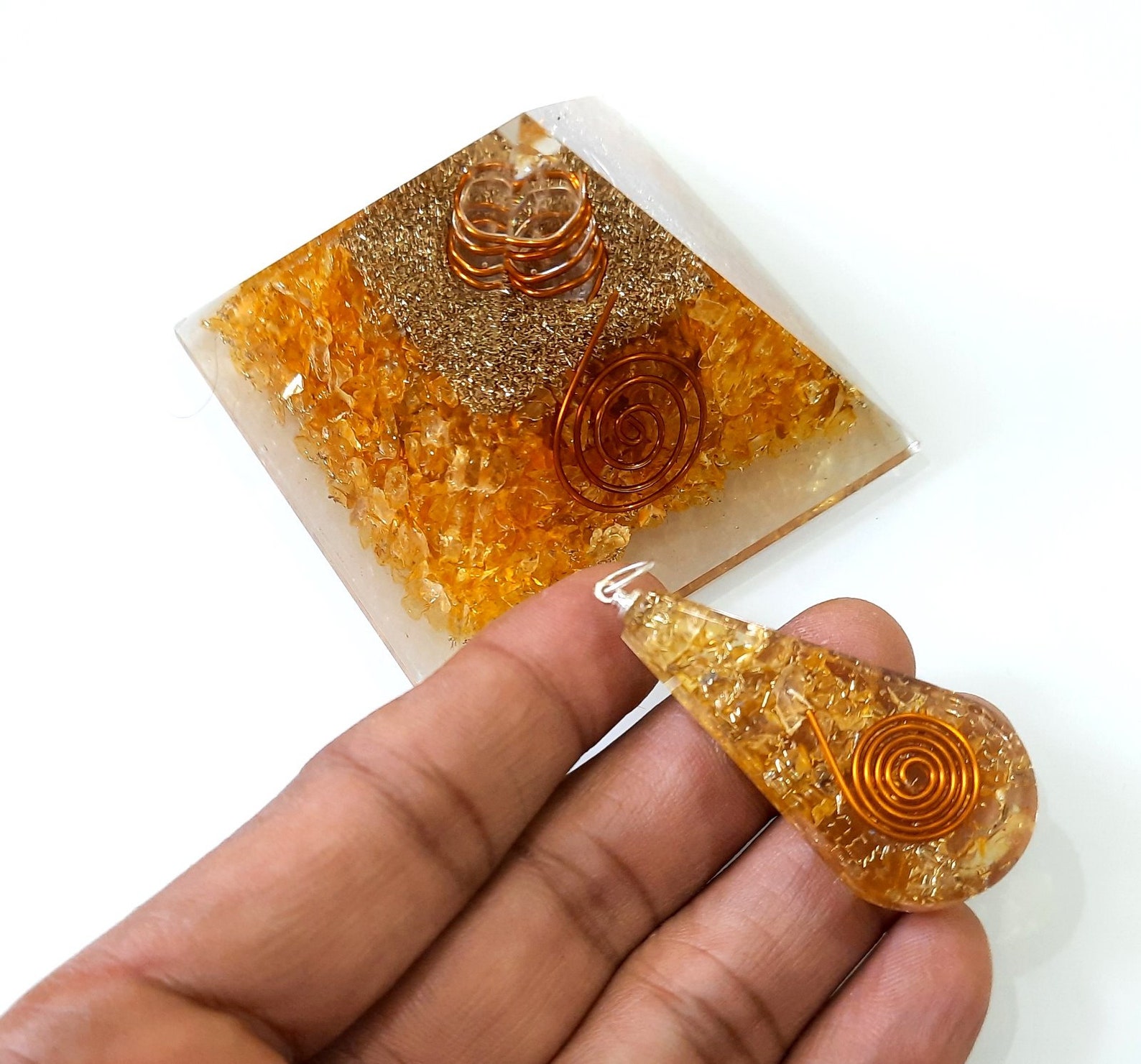 Citrine EMF Protection 5G Protection Combo Orgone Combo - Etsy