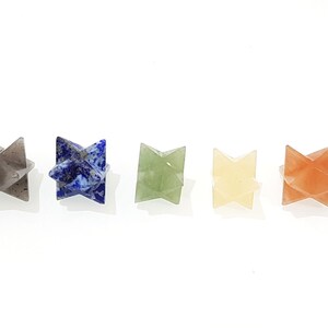 Merkabas Crystal Star Set, Merkaba Set 7 Chakra Stars Set Combo ...