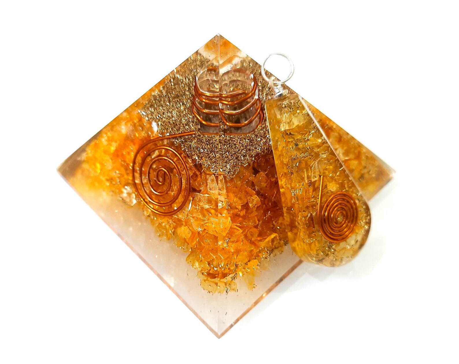 Citrine EMF Protection 5G Protection Combo, Orgone Combo Healing Energy ...