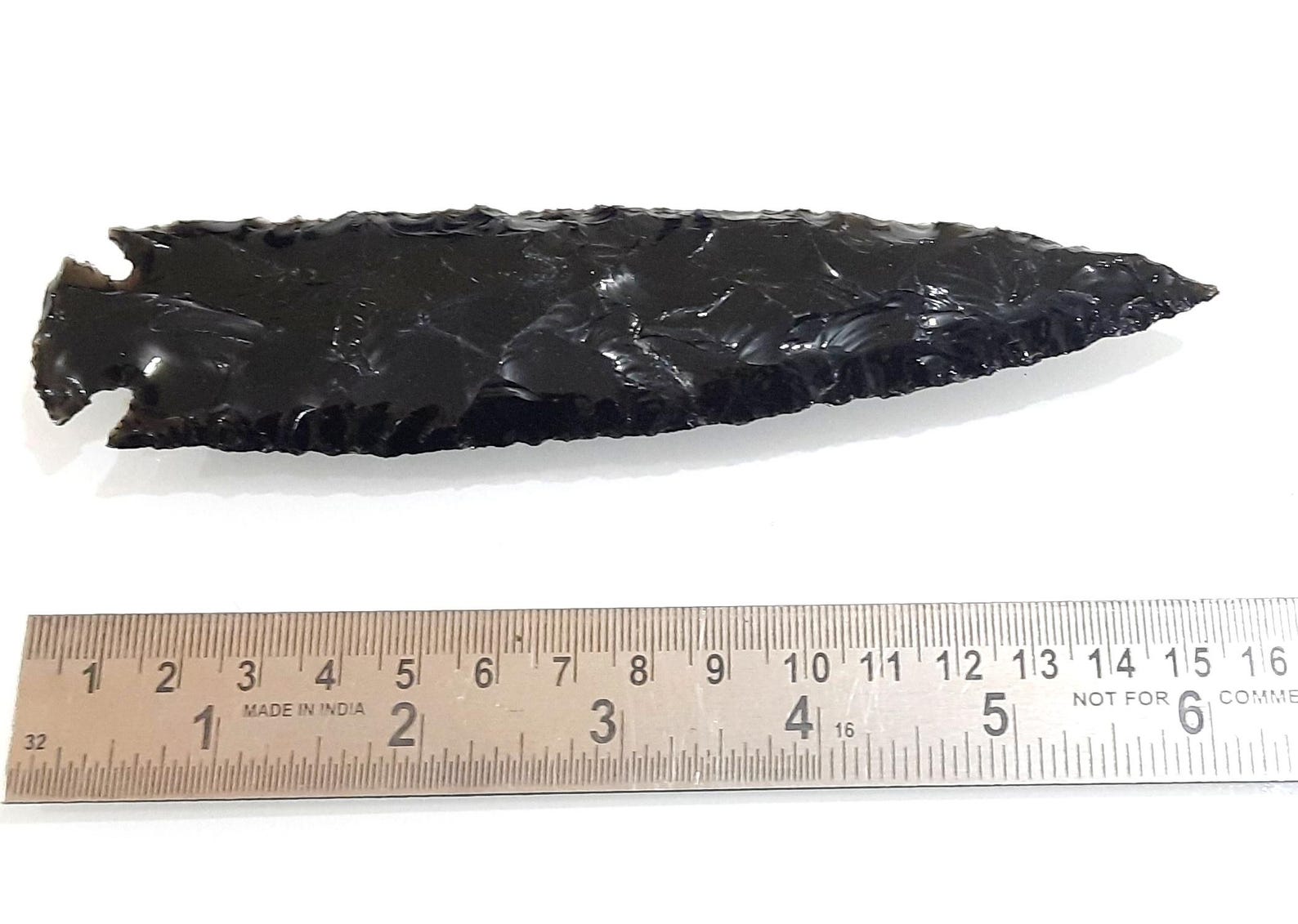 Agate & Obsidian Arrowhead Set: 6" Native American Style Flint Stone - Etsy