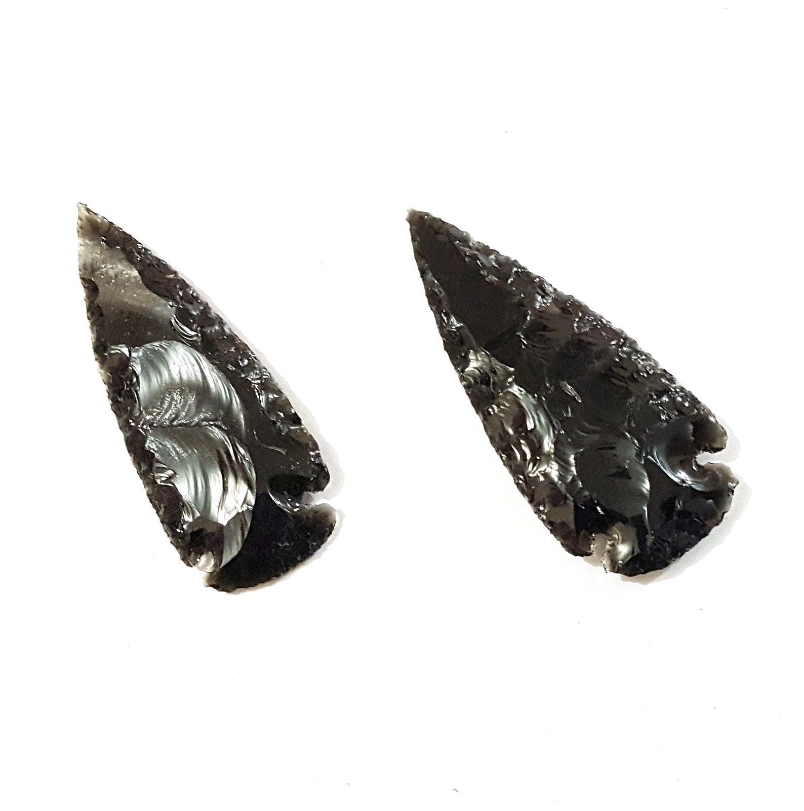 Black Obsidian Arrow Flint Stone Arrow Head Narive Flint - Etsy