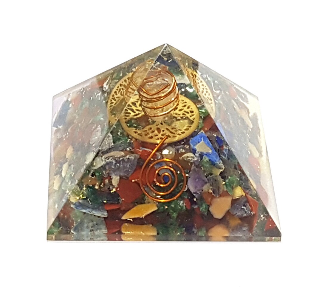 Arbre de vie Symbole Pierres Naturelles Réelles 7 Chakra Chips Guérison ...