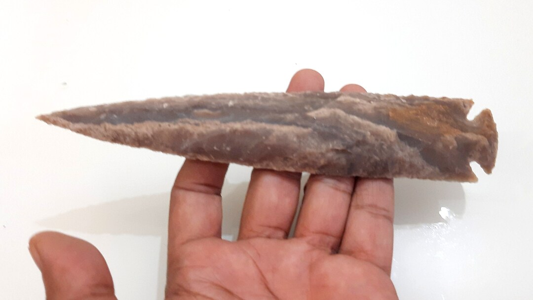 Agate Crafted Flint Stone Arrowhead Size 7 Inches Big Arrowhead - Etsy