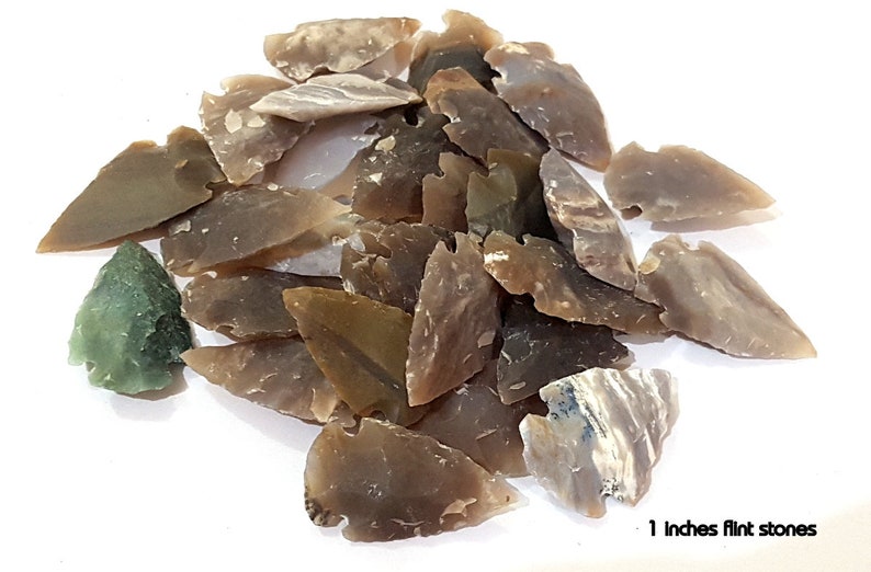 200 Multi Color Flint Arrowheads: Hand Carved Spear Points - Etsy Australia