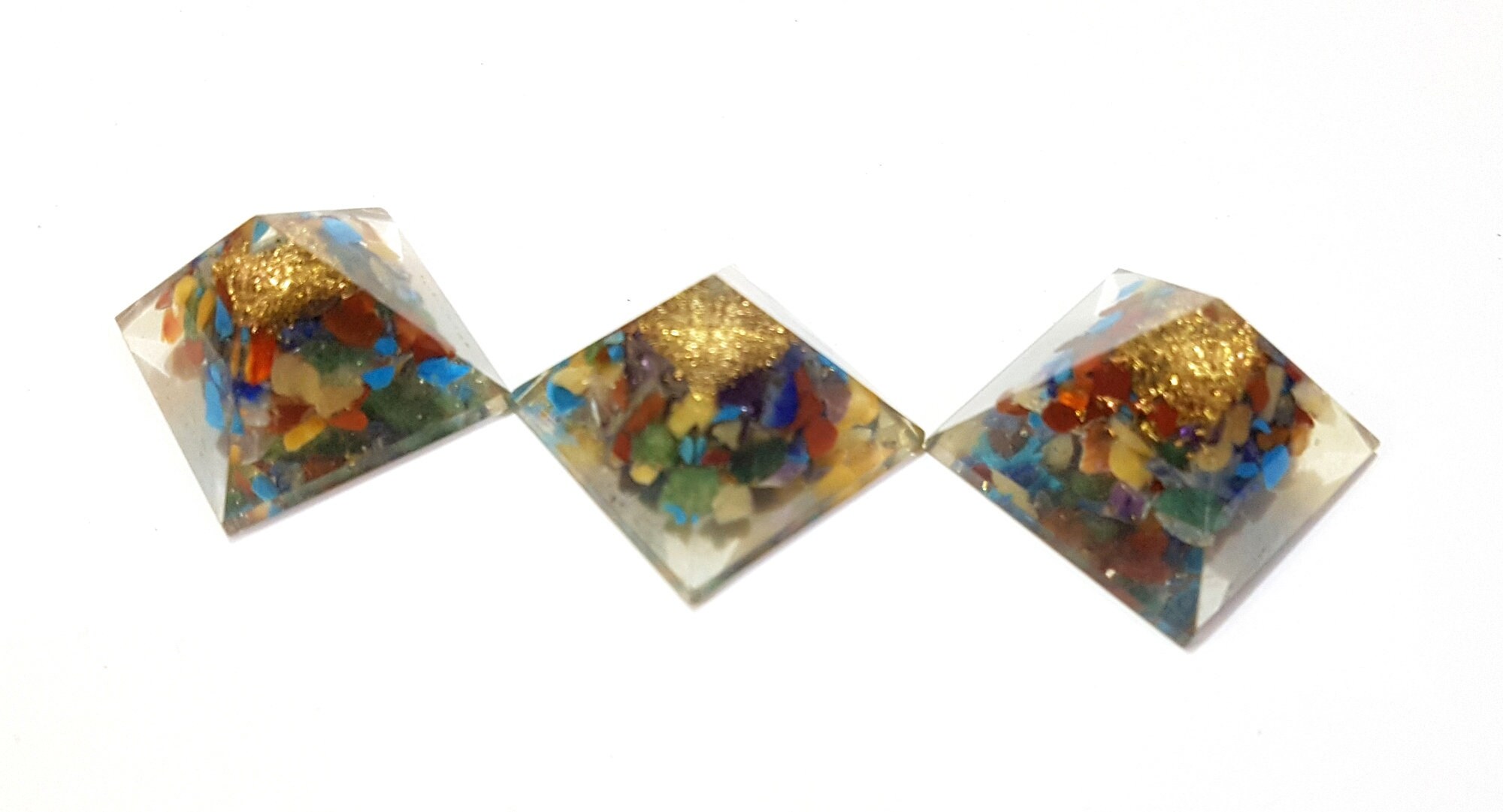 Small Orgone Pyramid Reiki Healing Meditation Aura 7 Chakra - Etsy