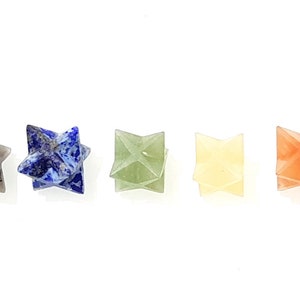 Merkabas Crystal Star Set, Merkaba Set 7 Chakra Stars Set Combo ...