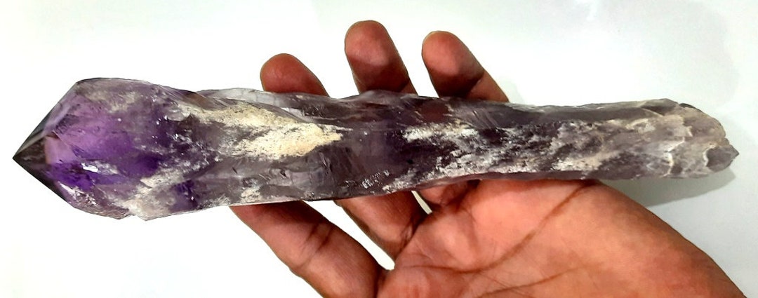 Natural Amethyst Scepter: Brazilian Root Crystal, 8.5 Inch - Etsy