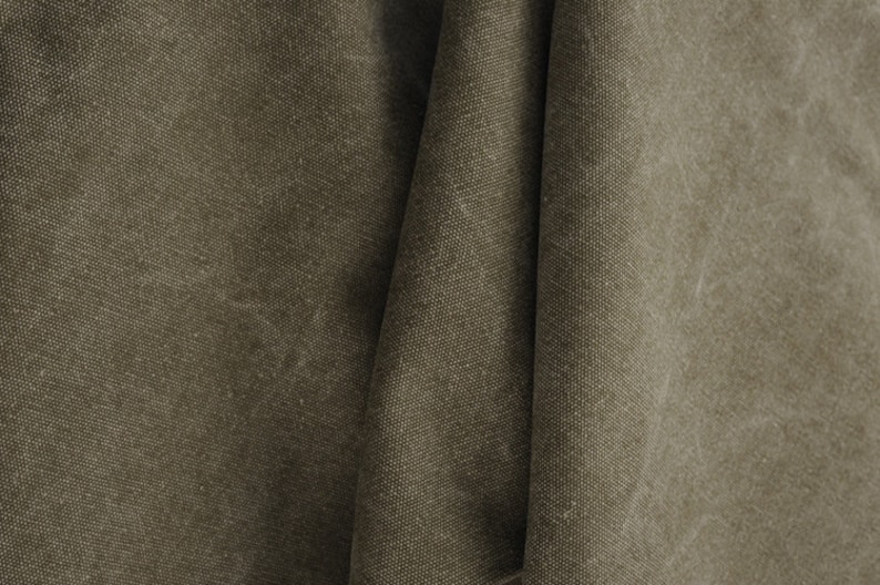 Canvas Fabric, Washed Canvas Fabric, Vintage Solid Washed Thick Canvas ...