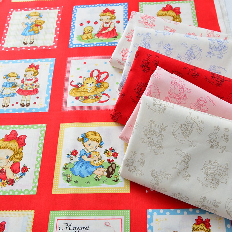 Pure Cotton Cartoon Pattern Digital Printing Fabric Flower Fabric ...