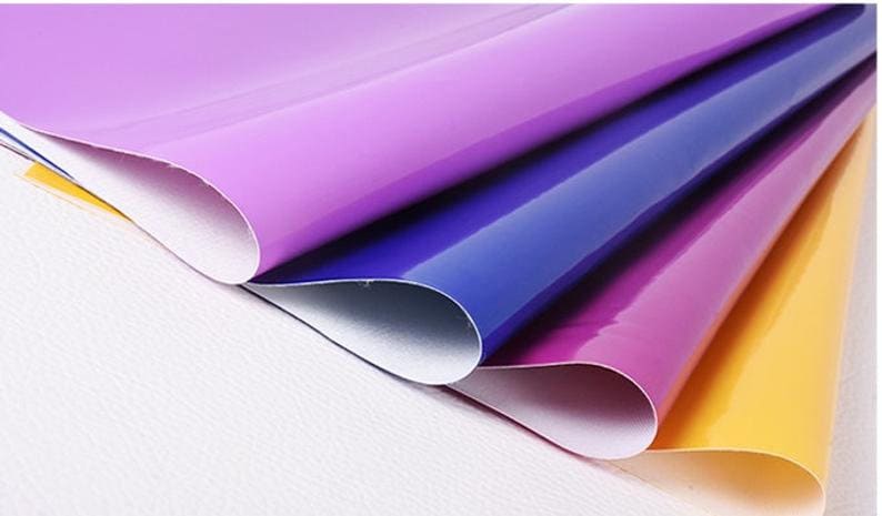 Faux Leather Fabric Smooth Patent Leather Sheet Upholstery - Etsy