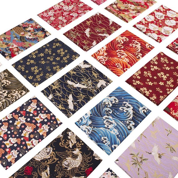 Japanese Fabric Pure Cotton Sewing Fabric by the Half Yard - Etsy