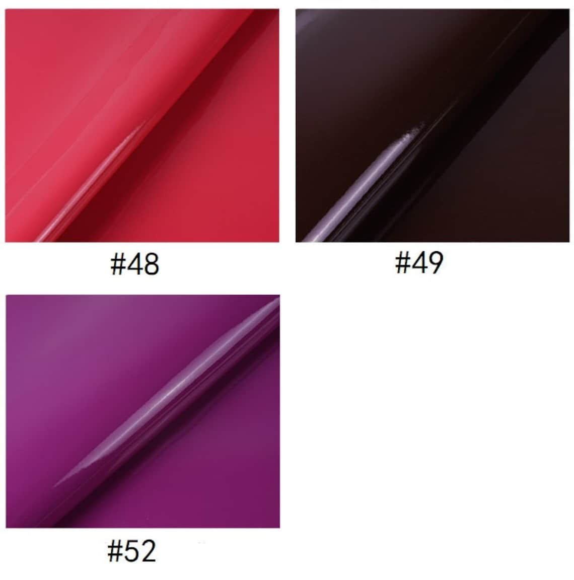 Faux Leather Fabric Smooth Patent Leather Sheet Upholstery - Etsy