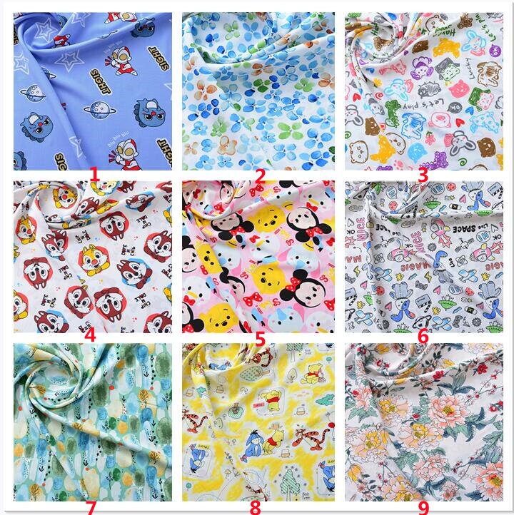 Rayon Cotton Fabric Cotton Fabric for Summer Clothes Cartoon Fabric for ...