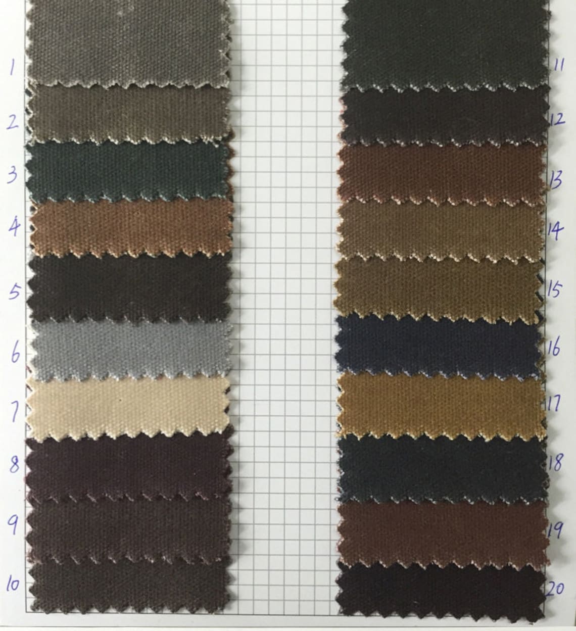 Waxed Canvas Fabric Waterproof Canvas Fabric 16oz Hand Waxed - Etsy