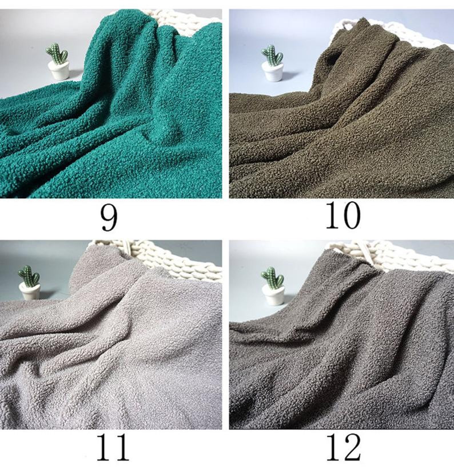 Teddy Plush Fabric, Sherpa Fabric, Fleece Fabric Sold by the Half Yard ...