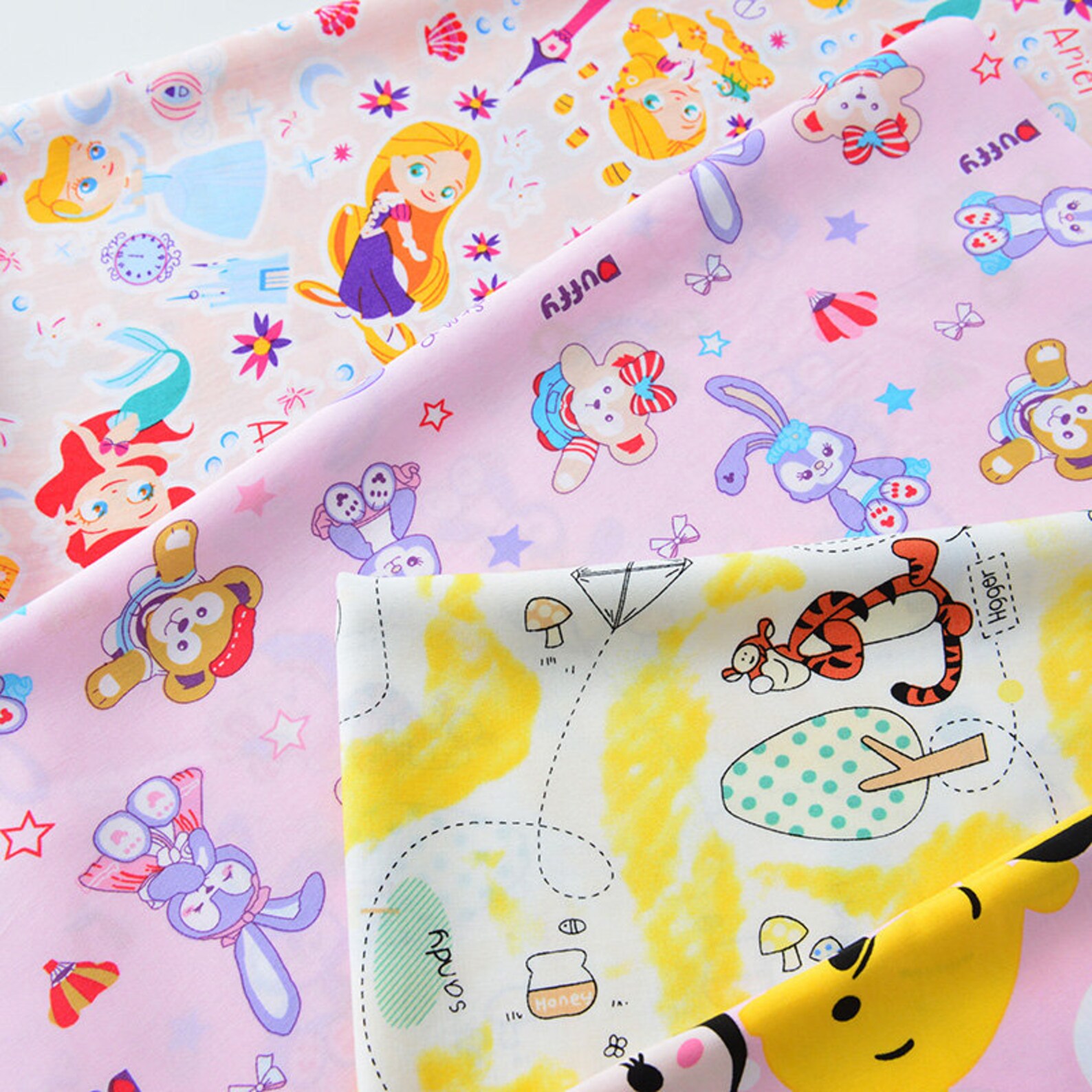 Rayon Cotton Fabric Cotton Fabric for Summer Clothes Cartoon Fabric for ...