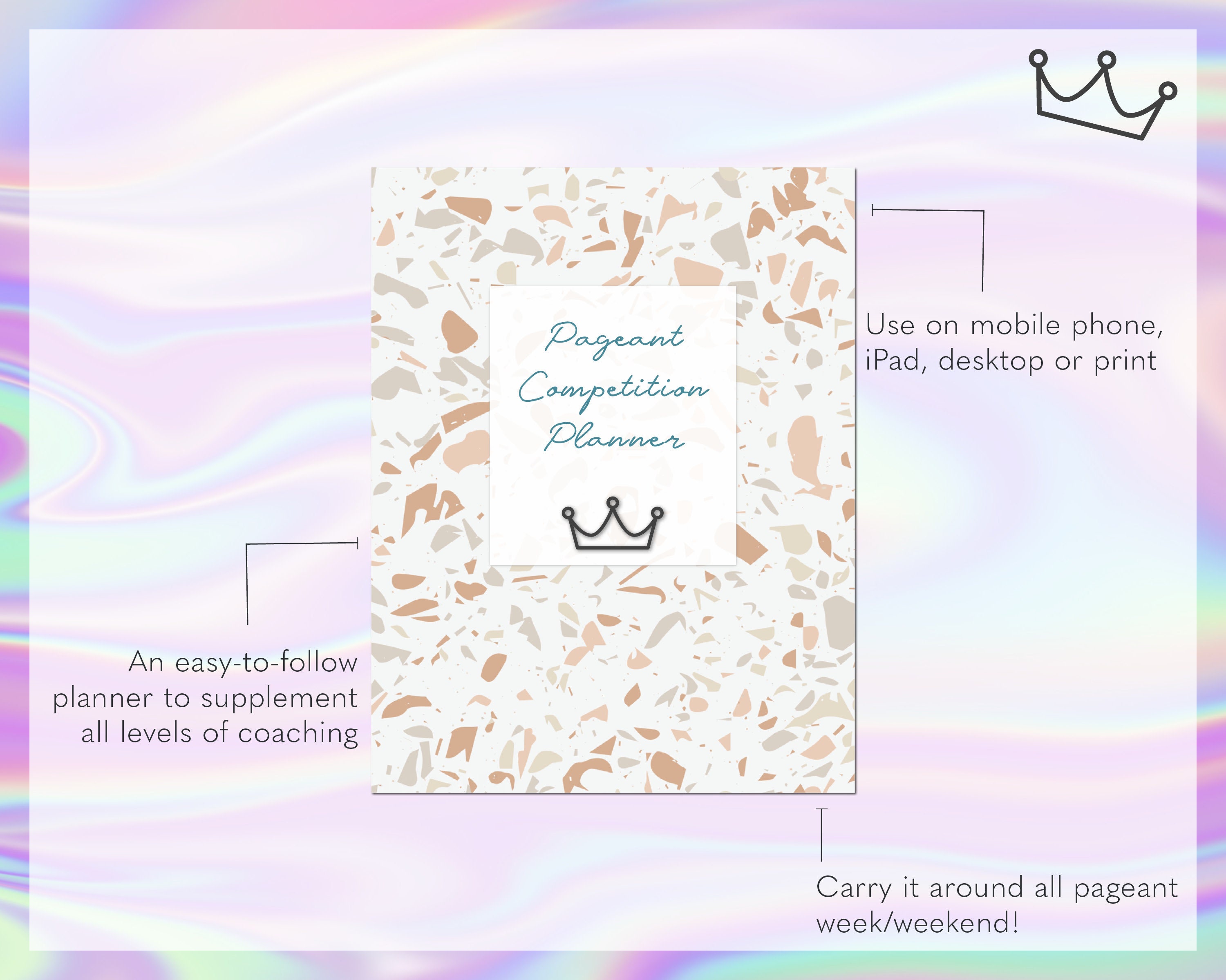 Pageant Competition Prep Planner Downloadable PDF Planner | Etsy