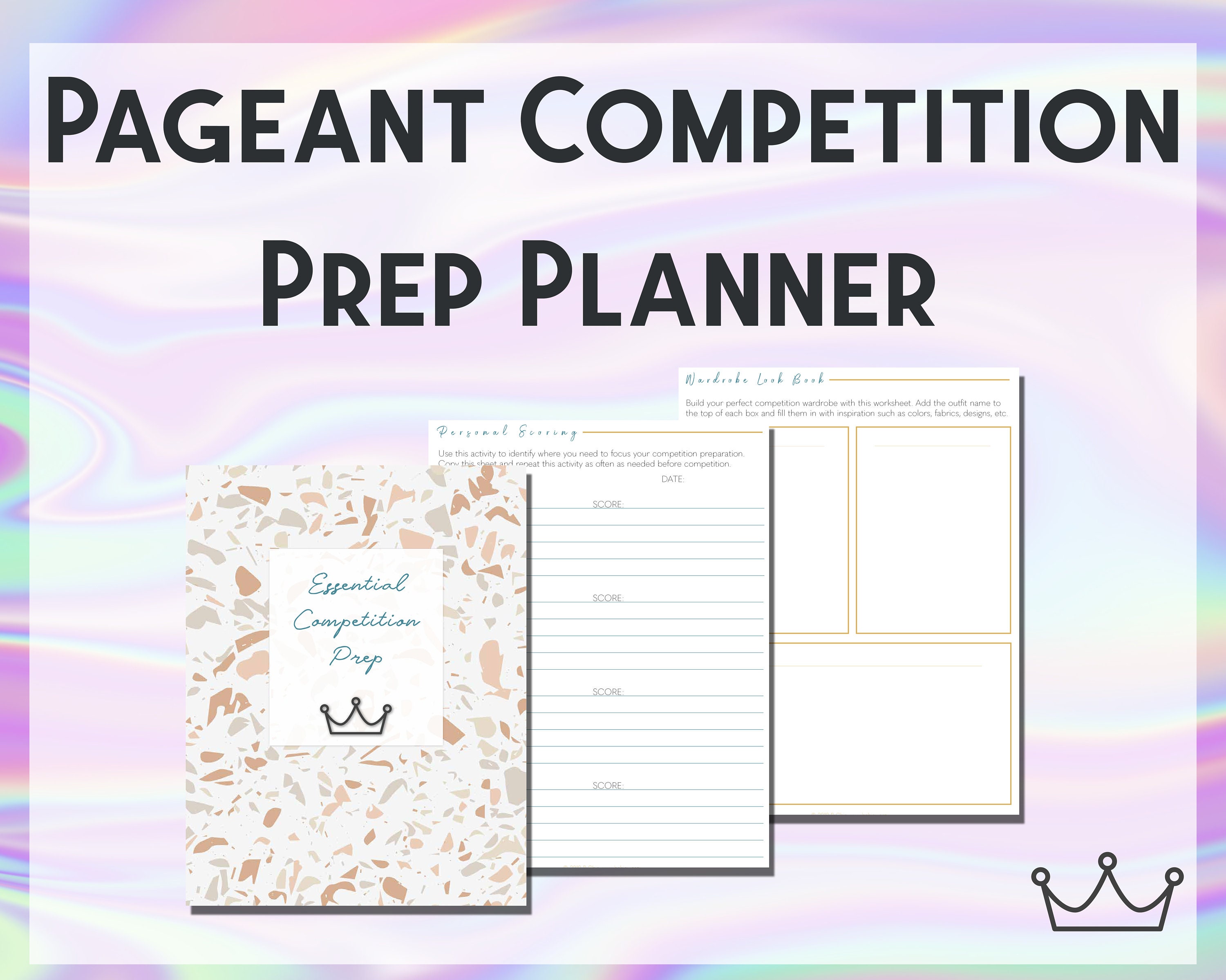 Pageant Competition Prep Planner Downloadable PDF Planner | Etsy