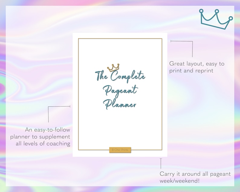 Complete Pageant Planner, Printable Worksheets, Beauty Pageant ...