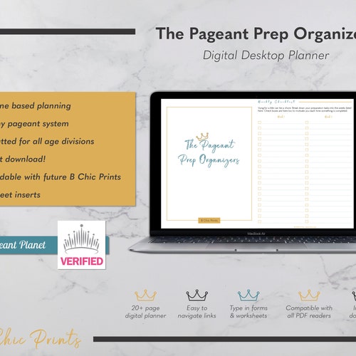 Pageant Prep Checklists the Essential Organizer Downloadable - Etsy