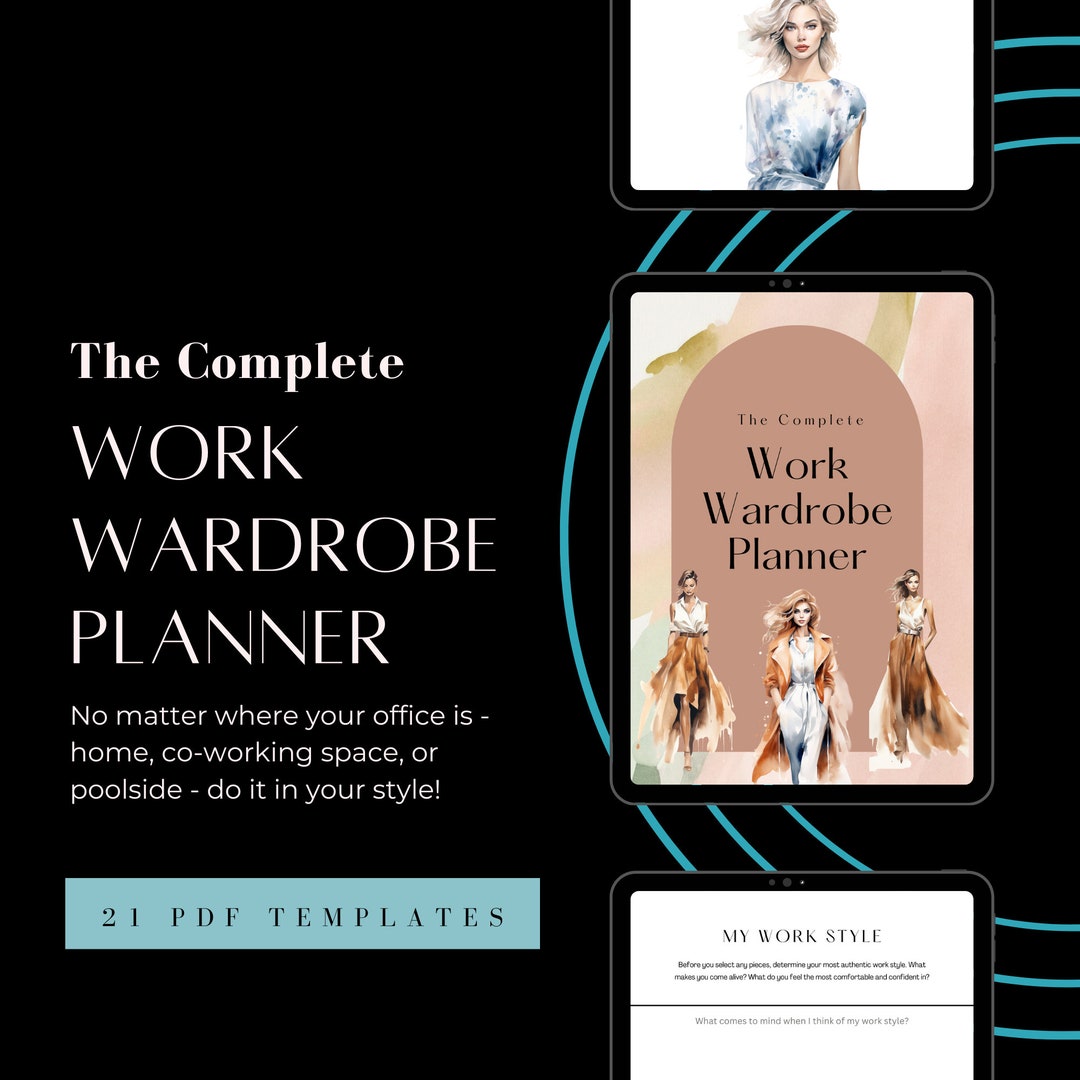 Work Wardrobe Planner, Office Outfits Organizer, Annual Shopping ...