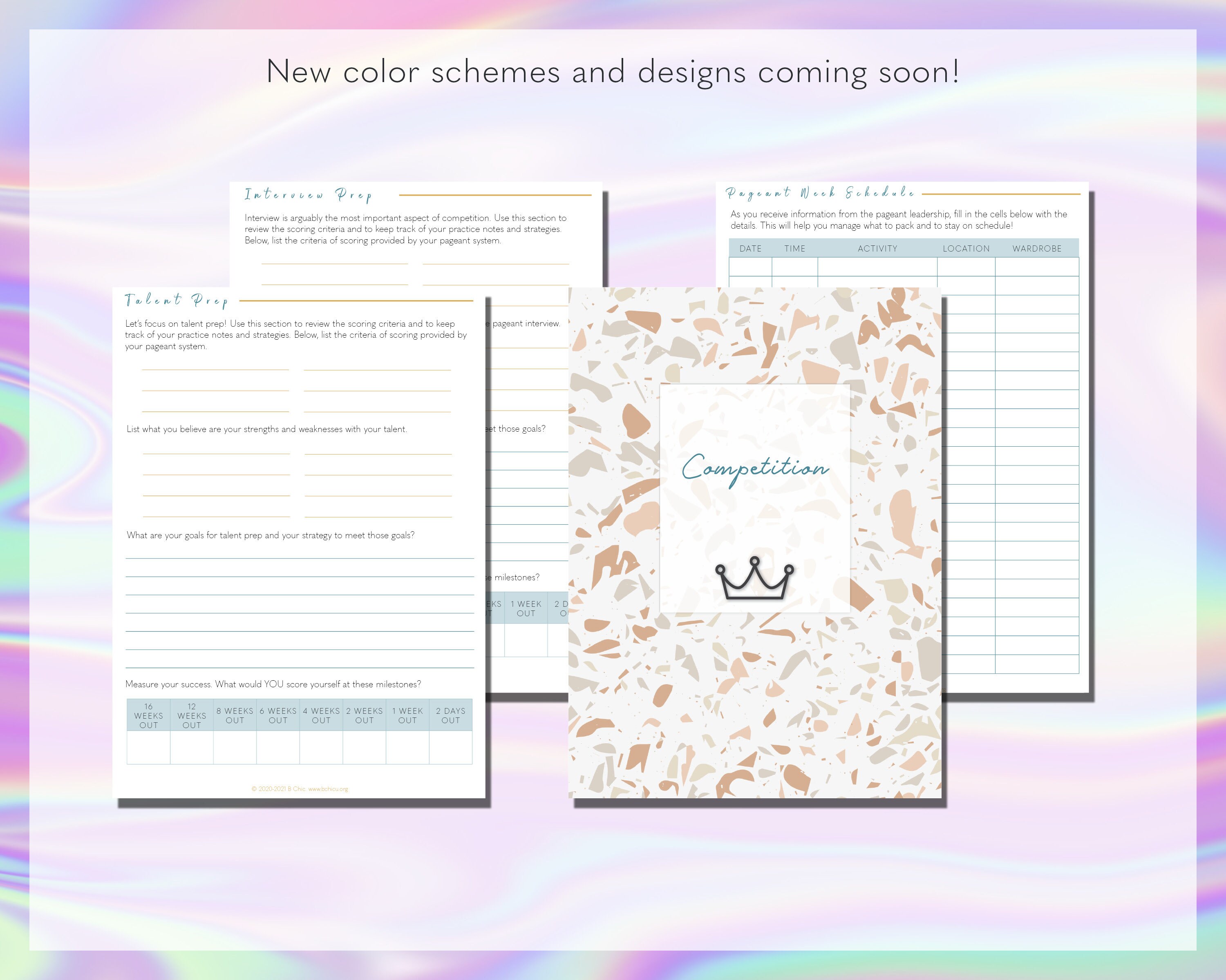 Pageant Competition Prep Planner Downloadable PDF Planner | Etsy
