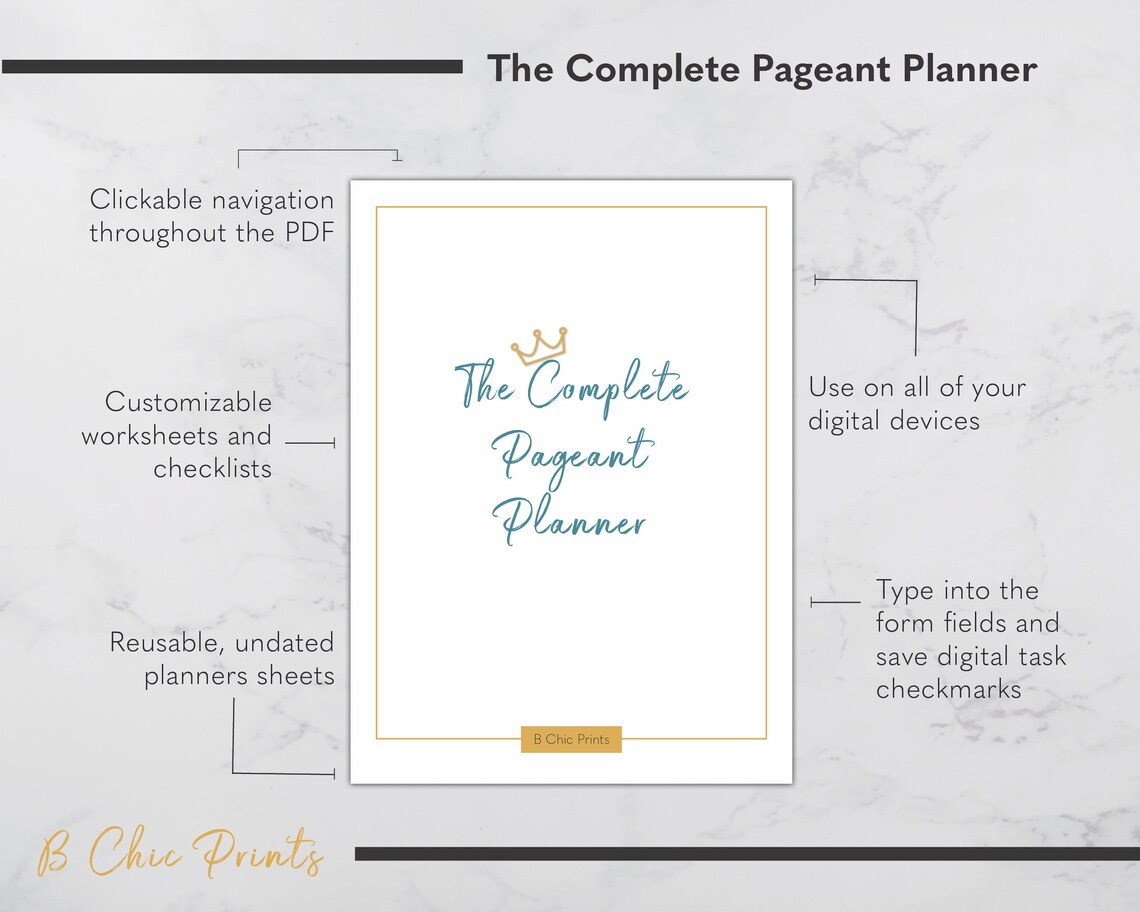 Complete Pageant Planner Beauty Planner Fashion Goodnotes - Etsy